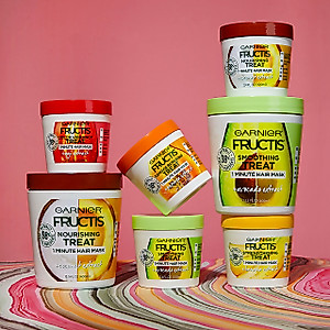 Garnier Fructis Strengthening Treat 1 Minute Hair Mask with Banana Extract, 3.4 Fl Oz (Pack of 1)