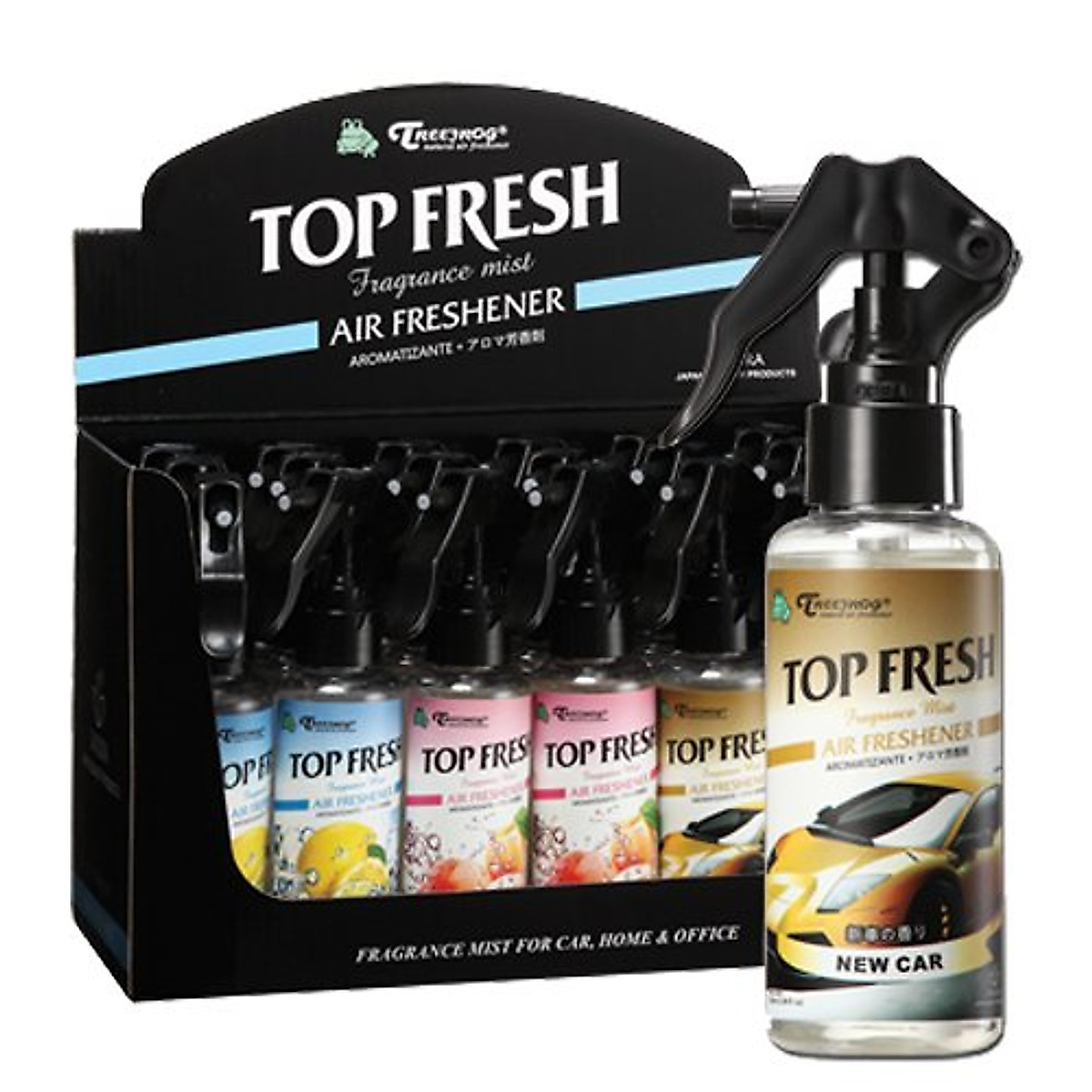 5 Pack Treefrog New Car Scent Fragrance Mist Spray Tree frog Top Fresh Air Freshener by Top Fresh