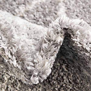 Unique Loom Trellis Frieze Collection Area Rug - Geometric (10' x 13', Light Gray/ Ivory)