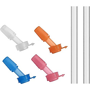 CamelBak eddy+ Kids 4-pack, Bite Valve & Straws, Multi Color