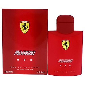 Ferrari Scuderia Red Eau De Toilette Spray, Citrus, 4.2 Oz