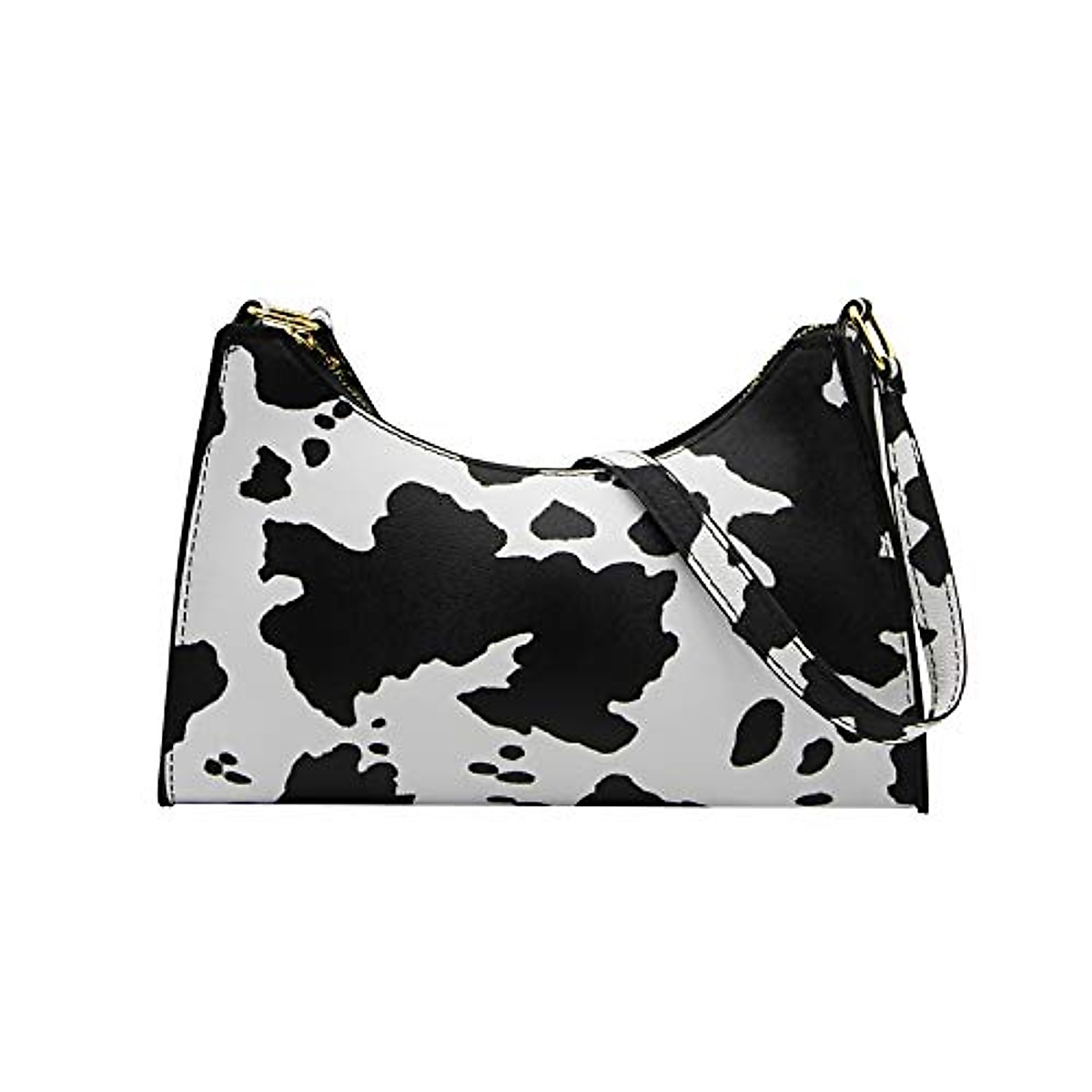 Caviotess Fashion Cow Print Women Tote Shoulder Bag PU Leather Clutch Purse and Handbag Wallet Travel Bag