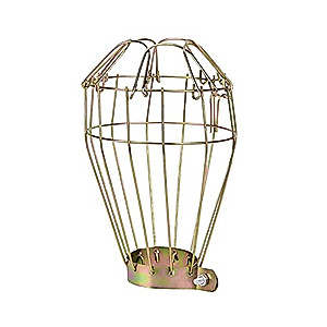 ANYUFEI Lamp Cover Iron Reptile Heat Lamp Shade Cover Anti Scald Heating Light Bulb Safety Mesh Guard Cage