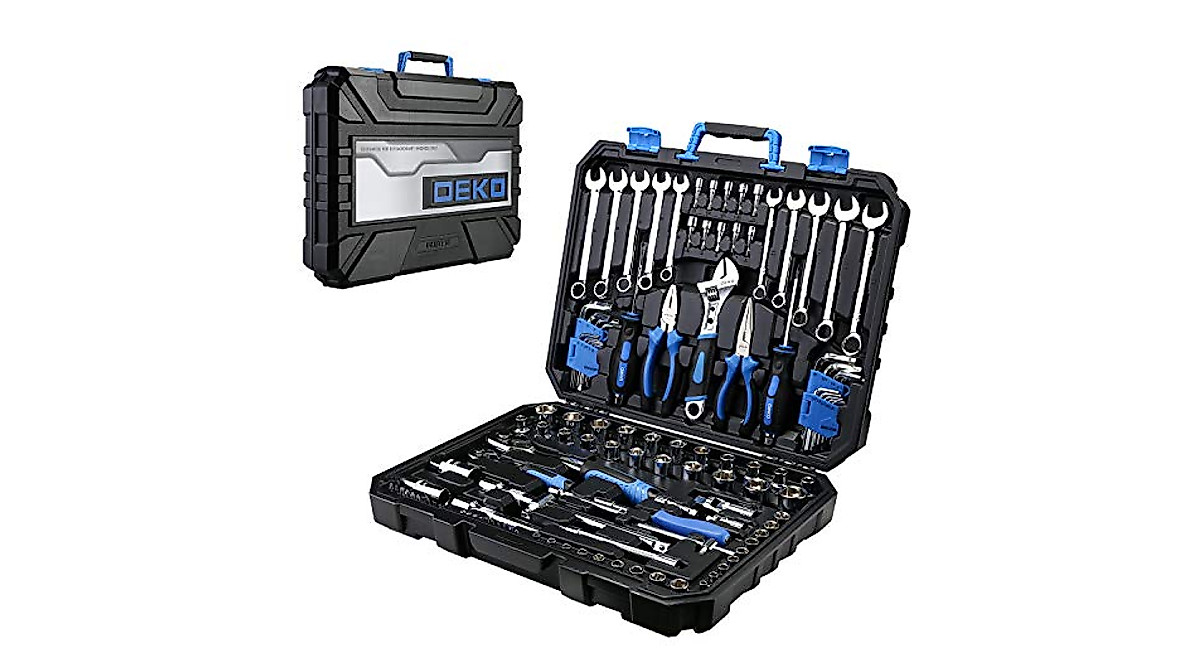 DEKOPRO 118 Piece Tool Kit for Auto Repair