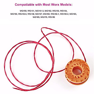 Trimmer Spool Line for Worx WA0010,Edger Spool fits for Worx Trimmer spools Weed Eater String,Weed Wacker Spool Replacement Parts,Trimmer Line Refills 0.065 inch for Electric String Trimmers 10 pack