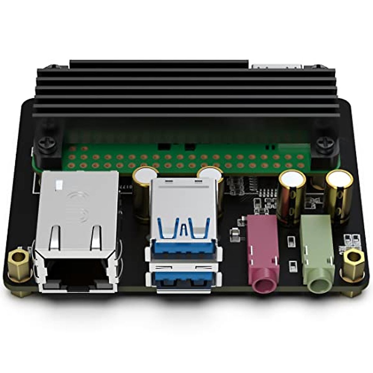 Raspberry Pi Zero 2/2W Heatsink Kit Raspberry Pi Zero Ethernet Expansion Board Raspberry Pi Zero DAC Input/Ouput Support All Raspberry Pi System
