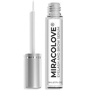 Miracolove Eyelash Serum, Lash Serum, Eyelash Growth Serum, Eyelash Serum and Eyebrow Growth Serum, Eyelash Enhancer for Longer, Thicker and Fuller Eyelash & Eyebrow, Grow Longer Fuller Eyelashes - 3mL