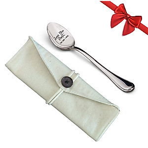 I Love You The Most The End I Win Valentines Day Gift Engraved Spoon Gift for Boyfriend Girlfriend | Christmas Birthday Gift for Men Women | Engagement Gift for Bride