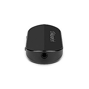 Aluratek Bluetooth Audio Transmitter with Detached Cable, Dual Streaming Support, Up to 50 Foot Range for Up to 10 Hours Streaming on a Full Charge