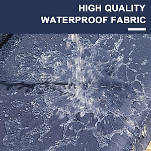 Jadoxy Outdoor Chair Deep Seating Cushions, Waterproof Patio Furniture Back & Deep Seat Cushion Set for Garden Courtyard Furniture (Blue)