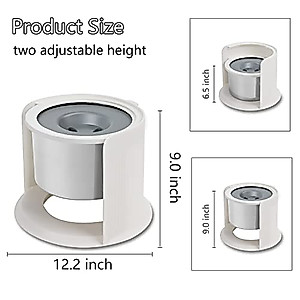 LIDLOK Dog Water Bowl Elevated Dog Bowls 1.1 Gallon Slow Water Feeder Dog Bowl No-Spill Water Bowl for Dogs,1.1 Gallon Stainless Steel, Adjustable Raised Stand, Floating Disk