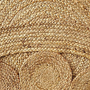 Round Braided Jute Rug (4 x 4 Ft)