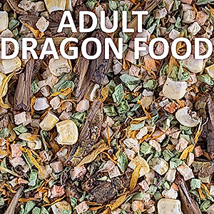 Healthy Herp Instant Meal Adult Dragon Food Variety Pack (7 x Adult Dragon Food, 4 x Fruit Mix, 3 x Vegi Mix, and 1 X Feeding Dish)