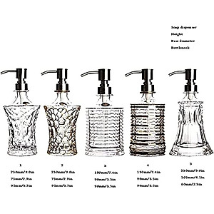 Soap Dispenser Soap Dispenser Bottle with Pump Liquid Dispenser Gilded Soap Dispenser, Liquid Dish Dispensers Bottles (Color : Soap Dispenser E)