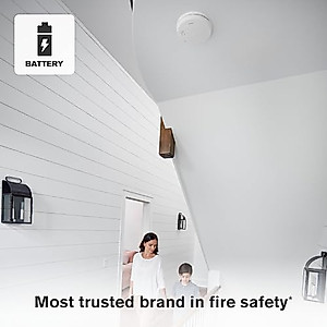 First Alert SM210L, 10-Year Sealed Battery Smoke Alarm with Safety Path Light, 1-Pack