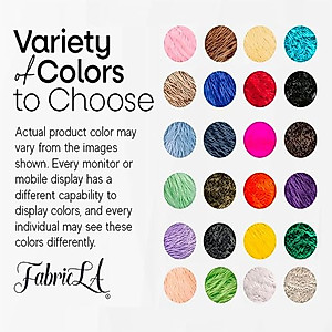 FabricLA Shaggy Faux Fur Square - 10" X 10" Inches Pre-Cut - Use Fake Fur Fabric for DIY, Craft Fur Decoration, Fashion Accessory, Gnome, Hobby - White