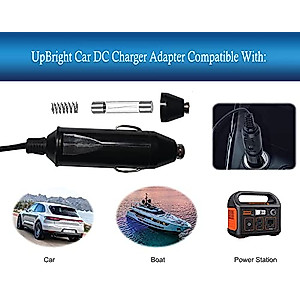 UpBright Car DC Adapter Compatible with Bluetti Portable Power Station Solar Generator Outdoor Camping Lithium Battery Backup Series DC7909 12 V 12-28 V Auto Vehicle Cigarette Lighter Charging Cable