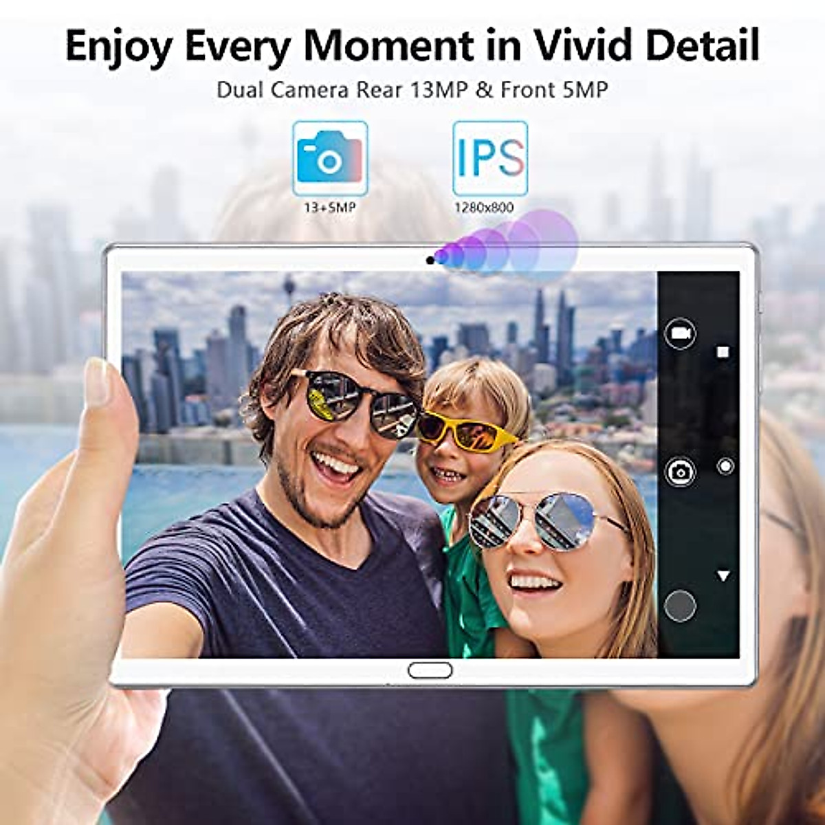 Tablet 10.1 inch Android 11.0 Tablet, 64GB ROM + 4GB RAM Octa-Core Processor 4G Phone Call Tablet, 1080P FHD IPS, 13MP Camera, 128GB Expand Support, Dual SIM Slot | WiFi | GPS | Bluetooth (Silver)