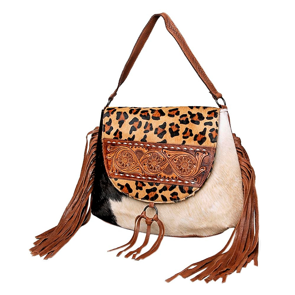 American Darling Cross Body Hand Tooled Hair on-Genuine Leather Western Women Bag Handbag Purse | Crossbody Bag for Women | Cute Crossbody Bag | Crossbody Purse