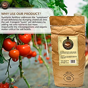 Charlie's Vegan Compost - Concentrated Organic Gardening Vegan Cruelty Free Plant Soil Amendment Dirt Booster - Indoor or Outdoor Garden Farming, Increase Yield in Vegetables, Plants - 10 Lb