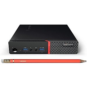 Lenovo ThinkCentre M900 Tiny Desktop, Intel Core i5-6500T, 8GB RAM, 256GB SSD, Intel HD 530 Graphics, Windows 10 Pro (Renewed)