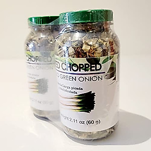 Dehydrated Dried Chopped Jumbo Green Onion 2-PACK. 100% natural.