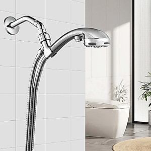 OFFO Shower Head Elbow Adapter, All Metal Handheld Shower Head Elbow Adapter Shower Arm Angle Adapter 135 Degrees, Chrome