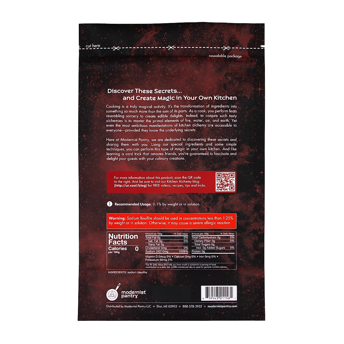 Sodium Bisulfite ⊘ Non-GMO Gluten-Free Vegan OU Kosher Certified - 400g/14oz