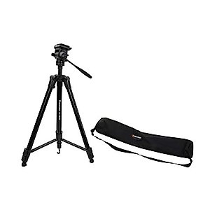 Celestron Ultima Pan Tilt Head Tripod - Excellent Choice for a Spotting Scope, Binocular or Camera (93612),Black