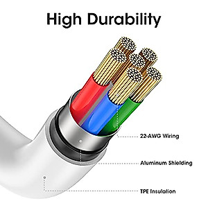 Short Apple iPhone Charging Cable 1 ft 4 Pack [Apple MFi Certified], iPhone Charger Lightning Cable 1 Foot, Fast iPhone Charging Cord for iPhone 14 Pro Max/iPhone 14/13Pro Max/13 Pro/12/11/XR, AirPods