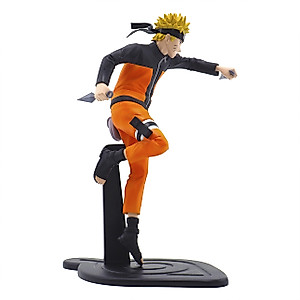 ABYSTYLE Studio Naruto Uzumaki SFC Figure010 Collection 6.5" Tall. Collectible Figure Holding 2 Kunais Anime Manga Statue Great for Gift and Fan Collectors