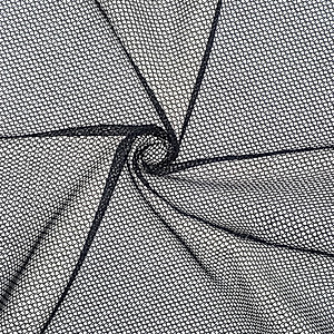 62 x 59-inch Slightly Stretchy Soft Mesh Black Mesh Fabric Netting Mesh Fabric Netting for Backpack Pocket and Straps, Netting Bag Shopping Bag, Netting Clothes and Sewing Projects