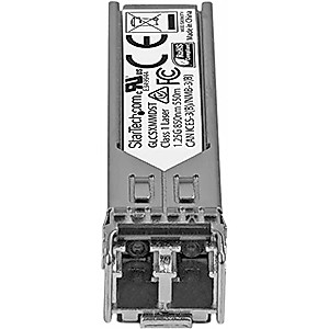 StarTech.com Cisco GLC-SX-MMD Compatible SFP Module - 1000BASE-SX - 1GbE Multimode Fiber MMF Optic Transceiver - 1GbE SFP - LC 550m - 850nm - DDM Cisco Firepower, ASR920, IE2000 (GLCSXMMDST)