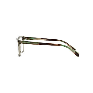 Ray-Ban RX5362 Square Prescription Eyewear Frames, Transparent Green/Demo Lens, 52 mm