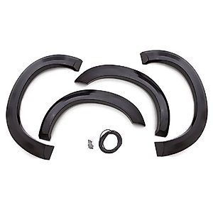 Lund EX311S Elite Series Black Extra Wide Style Standard Front and Rear Fender Flare - 4 Piece
