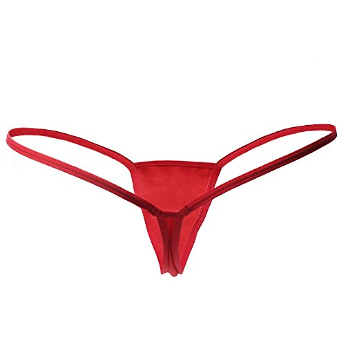 ETAOLINE Women's Low Rise Micro Back G-String Thong Panty Lingerie Set Red
