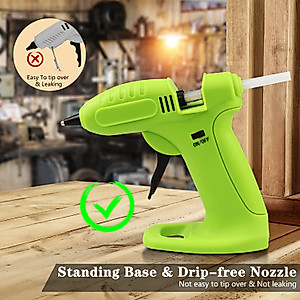 Cordless Hot Glue Gun, Glue Gun Cordless & Rechargeable, Cordless Gun Glue, USB Glue Gun with 30 Glue Gun Sticks & Battery Operated & Charger Glue Guns Kit for Crafts DIY Arts Home Repairs
