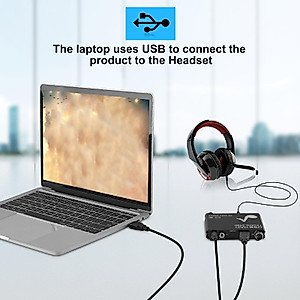Tgoon Digital to Analog Sound Converter, Professional Chip Aluminum Alloy 94DB Powerful Stereo Sound Direct Drive Earphone Multi Function Sound Converter for Home