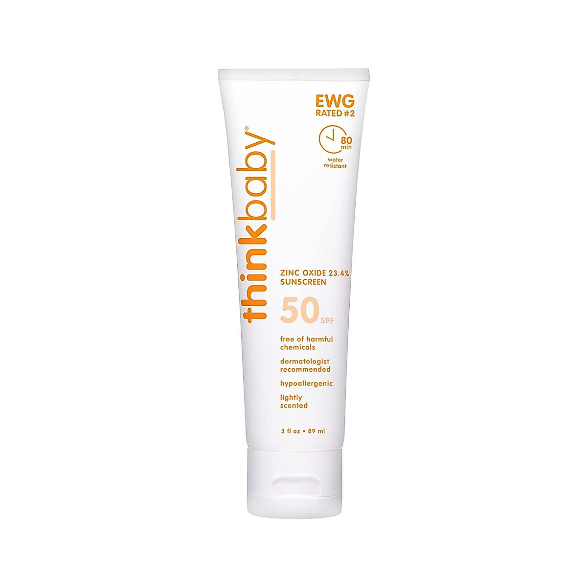 Thinkbaby Sunscreen SPF 50+ 3oz 88ml 2 Packs2