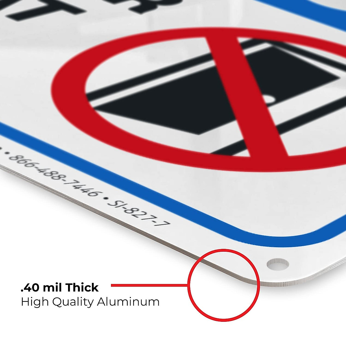 Sigo Signs, Keep Door Closed Sign, 10x7 Inches, Rust Free .040 Aluminum, Fade Resistant, Made in USA