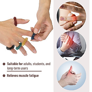 Mr. Pen- Spiky Sensory Rings, 10 Pack, Stress Relief Fidget Sensory Toys, Fidget Rings, Fidget Ring for Anxiety, Stress Relief Rings, Massager for Fidget ADHD Autism, Silent Stress Reducer Ring