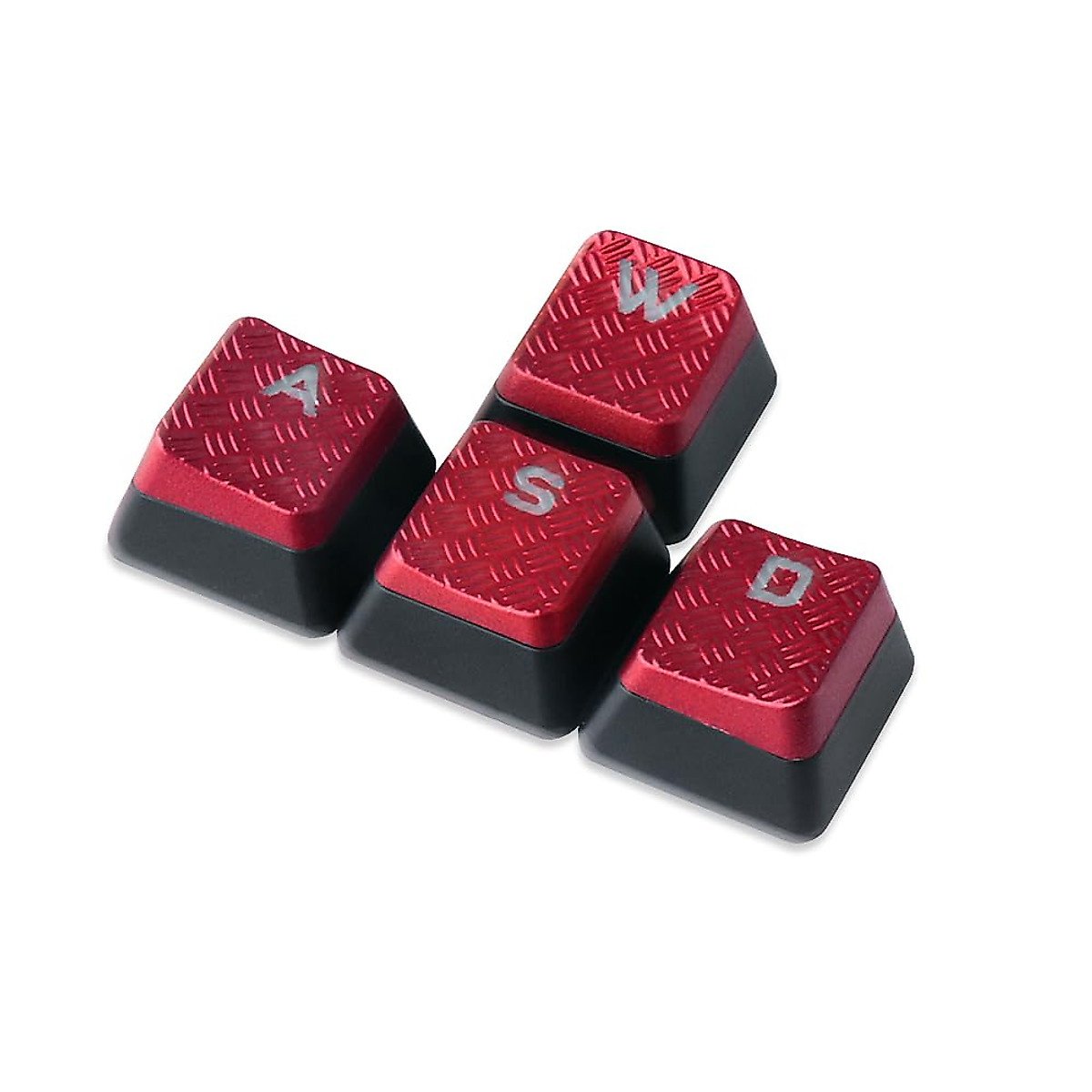 HUYUN FPS & MOBA Performance Gaming Radian Backlit Keycaps Replacement for Cherry MX Razer Corsair Logit G610 G710 Gaming Mechanical Keyboard(QWERASD12345)