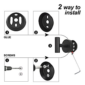 TUTURUA Matte Black Wall Towel Hooks, Heavy Duty Door Hanger Bathroom Hooks Stainless Steel Towel Hooks Bathroom Coat Hook for Bedroom, Bathroom, Kitchen, Living Room, Cabinet, Door (2 Packs)