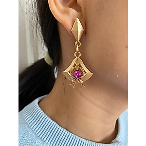 Anime Yae Miko Theme Ear Stud Earrings Take Photo Props Cosplay Costume Accessories Jewelry