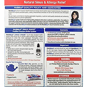 NeilMed Sinus Rinse All Natural Relief Premixed Refill Packets 100 Count (Pack of 1)