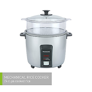 Panasonic 12 Cup (Uncooked) Automatic Rice Cooker/Steamer, Silver
