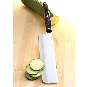 CUTCO Model 1735 Vegetable Knife............7.7" x 2.0" High Carbon Stainless Straight Edge blade and 5¾" Classic Brown ("Black") Handle............in factory-sealed plastic bag