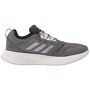 adidas Women's Duramo Protect Running Shoe, Grey/Matte Purple Metallic/Almost Blue, 10