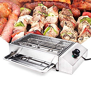 1800W Electric Indoor outdoor Grill Portable BBQ Griddle Countertop Commercial Home Electric Countertop Griddle Smokeless Barbecue Oven Grill For BBQ Equipment