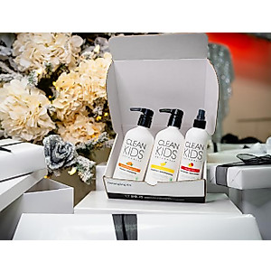 Clean Kids Naturally Bath Sets (Shampoo, Conditioner, & Detangler) EWG Verified